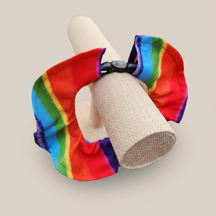 Bird Safe Cat Collar Cover l Rainbow – Bright Cats